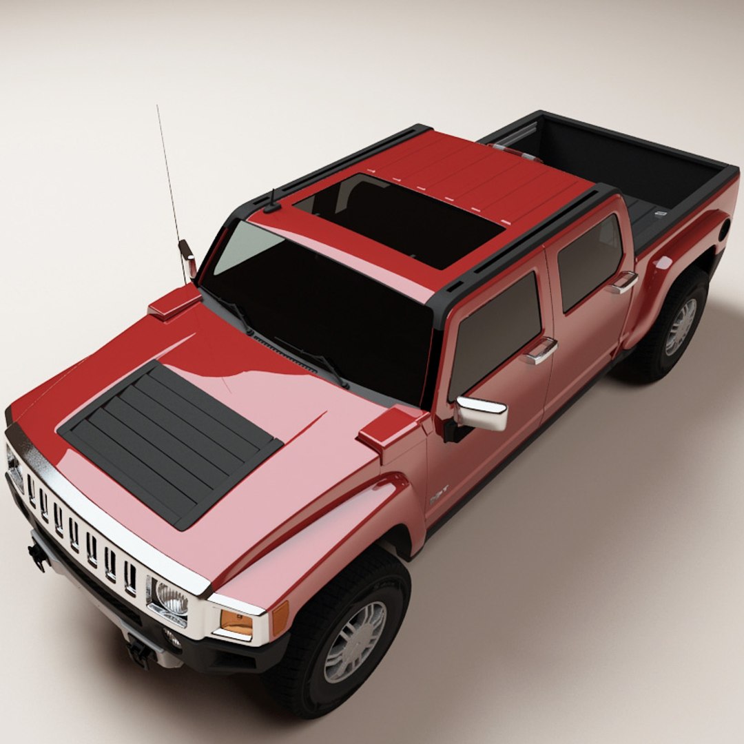 hummer h3t 3d model