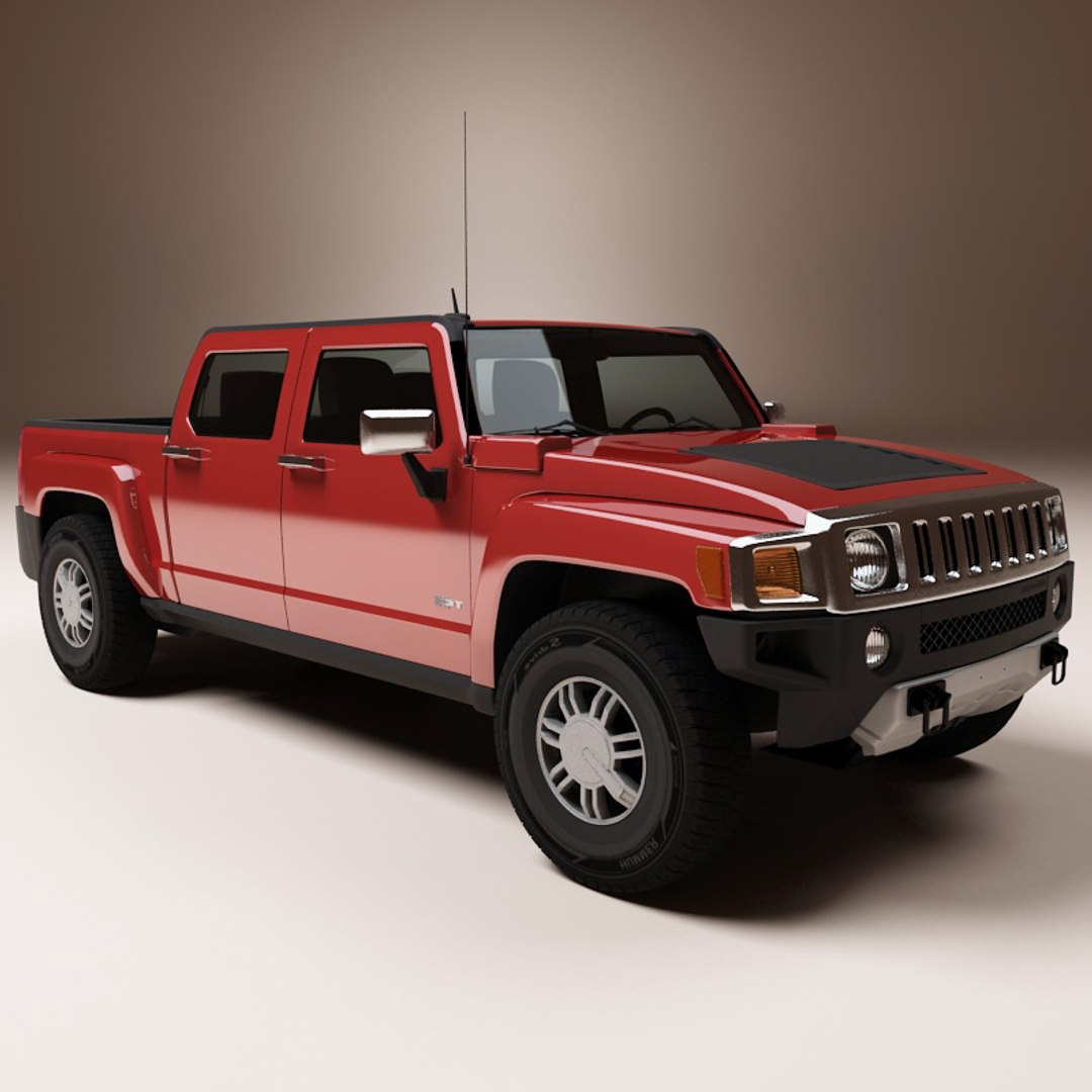 hummer h3t 3d model
