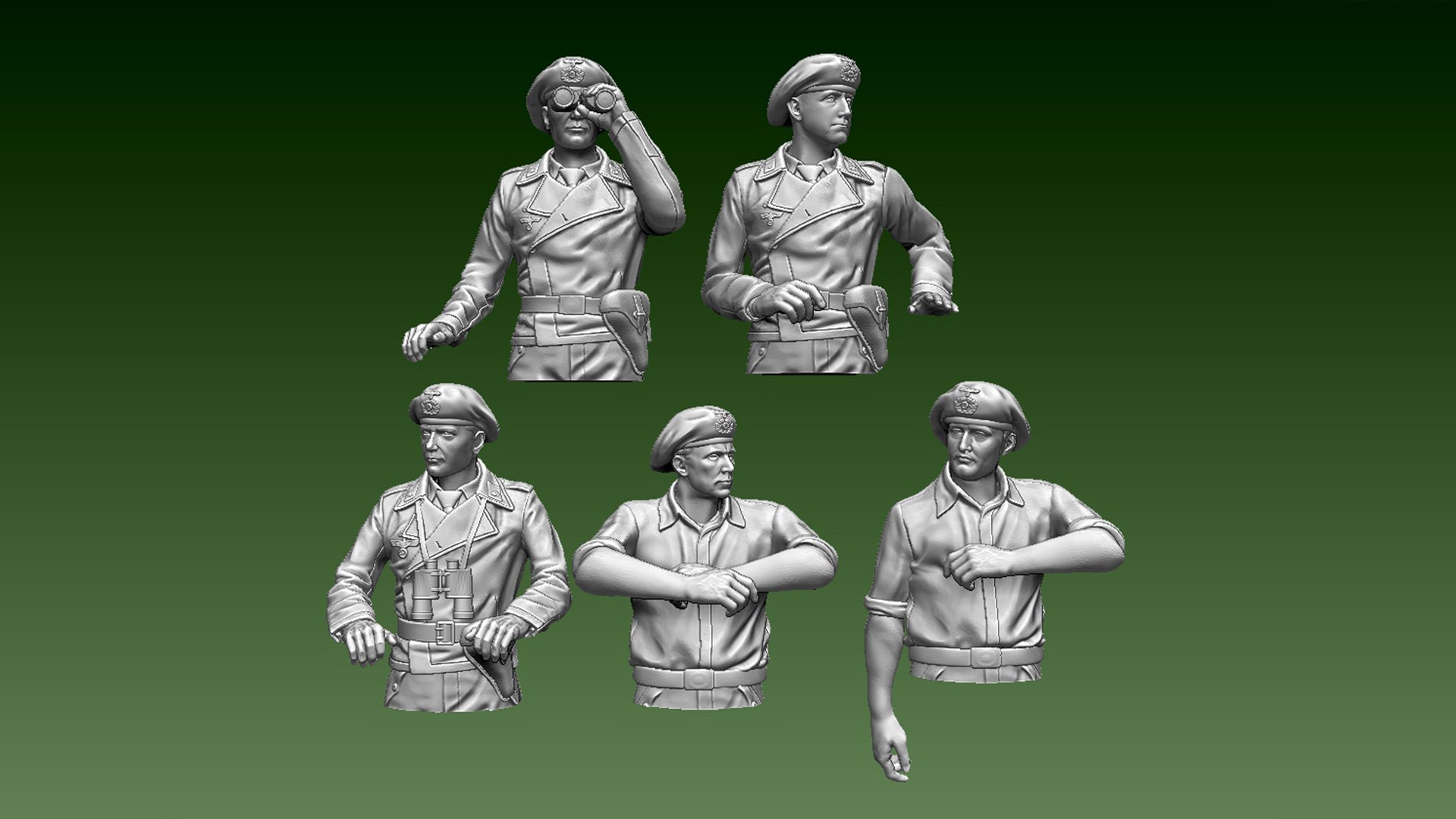 German Tank Crew Ww2 3D Model - TurboSquid 1764239