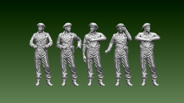 German tank crew ww2 3D model - TurboSquid 1764239