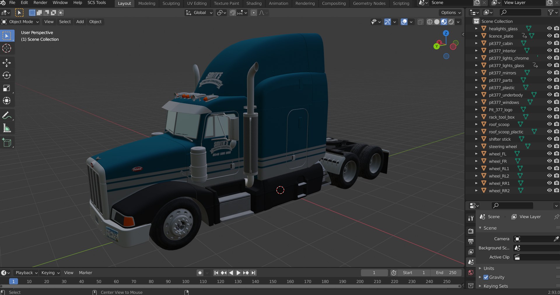 Peterbilt 377 model - TurboSquid 2104585
