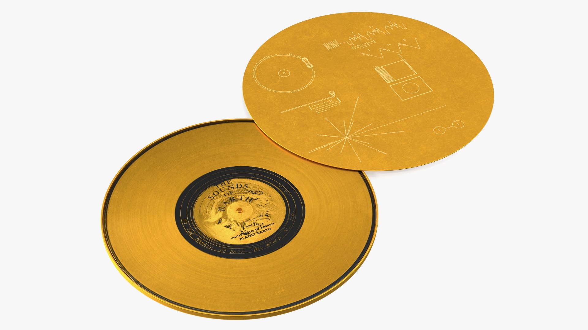 3D Voyager Golden Record model - TurboSquid 2175163