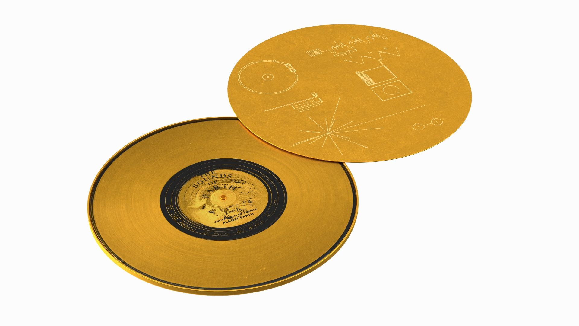 3D Voyager Golden Record Model - TurboSquid 2175163