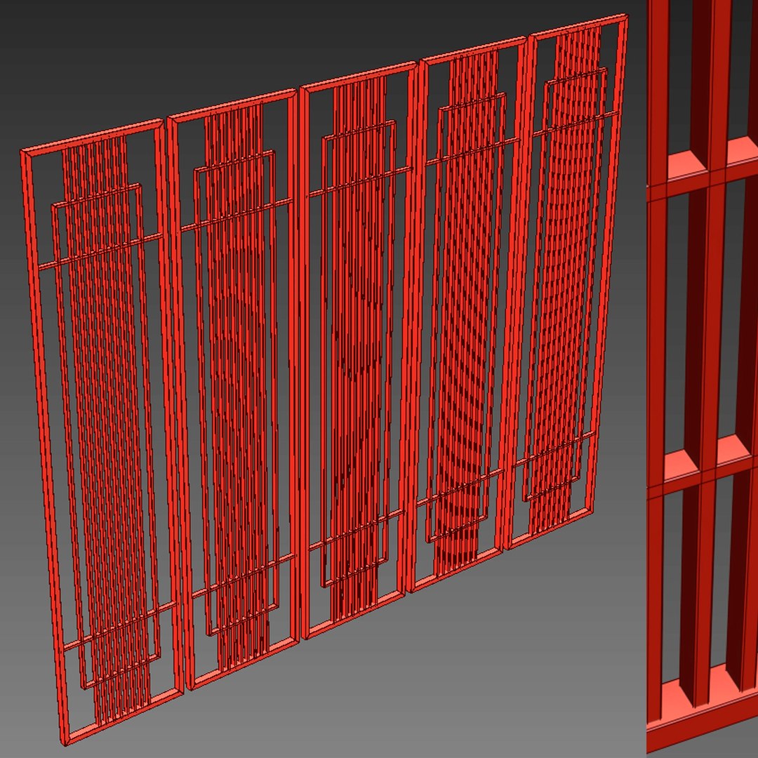 Decorative Partition Set 47 Model - TurboSquid 1557480