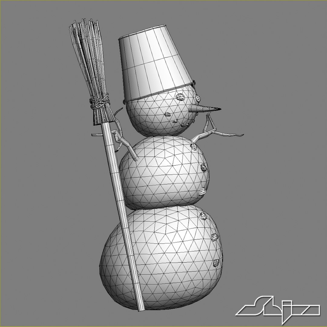 3d Snowman Snow Man