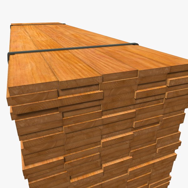 3d model lumber stack
