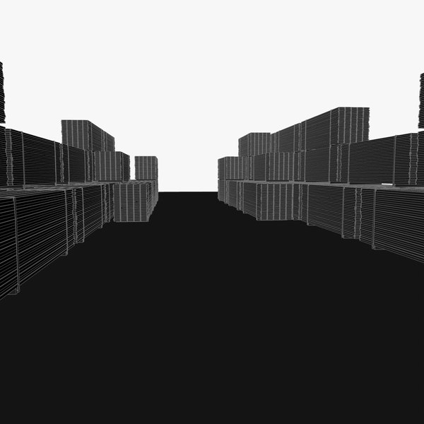 3d model lumber stack