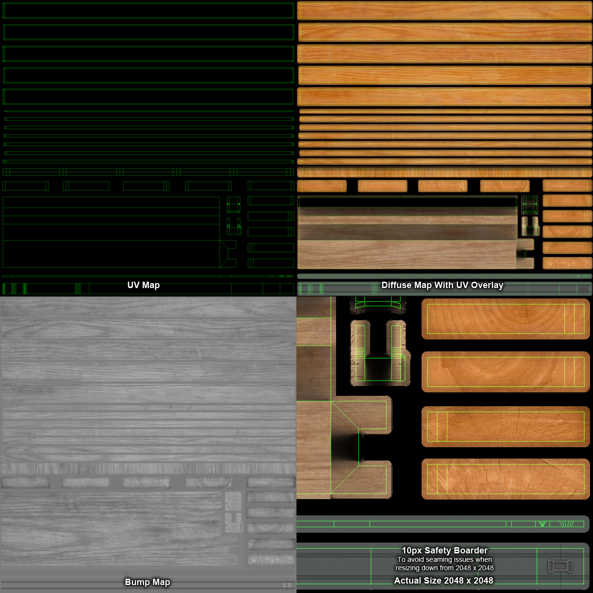 3d model lumber stack