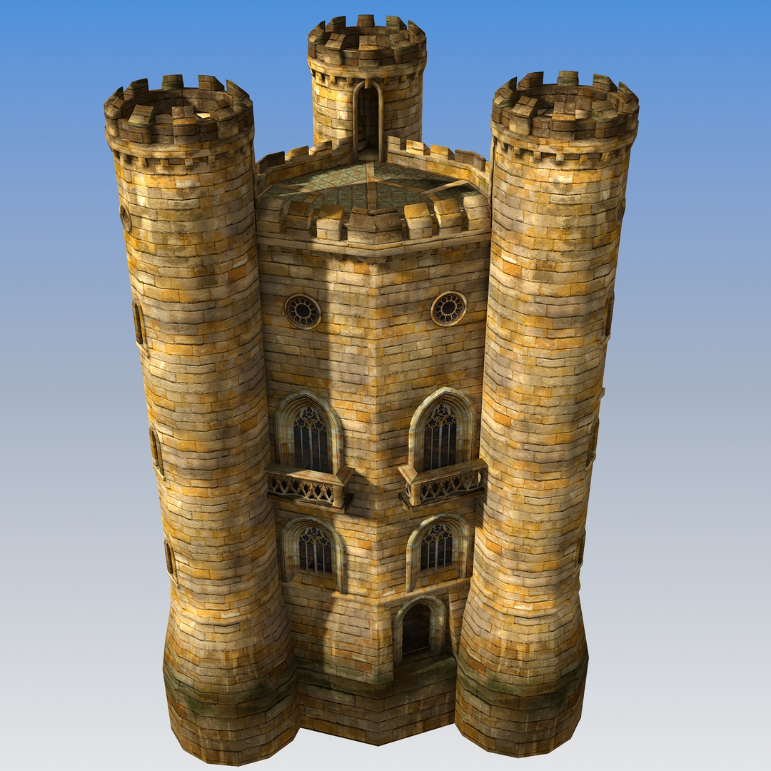medieval castle yellow tower max