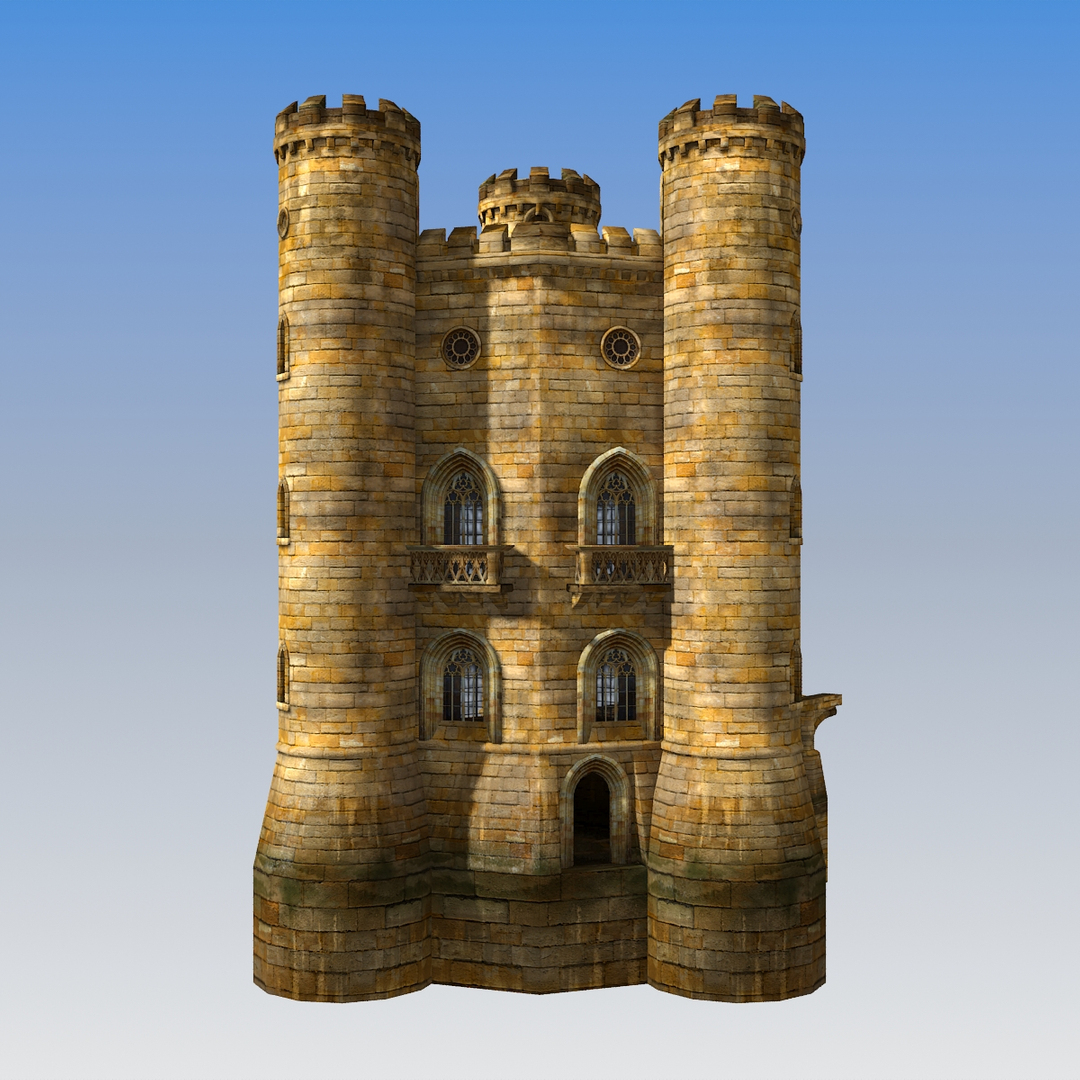 Medieval Castle Yellow Tower Max