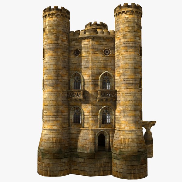 medieval castle yellow tower max