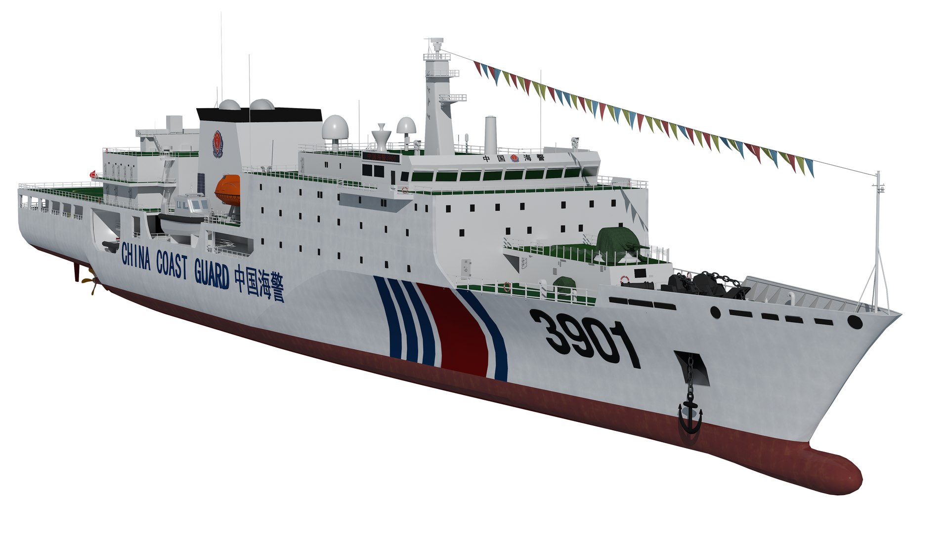 China Coast Guard 3901 CCGS 3901 China Coast Guard South China Sea ...