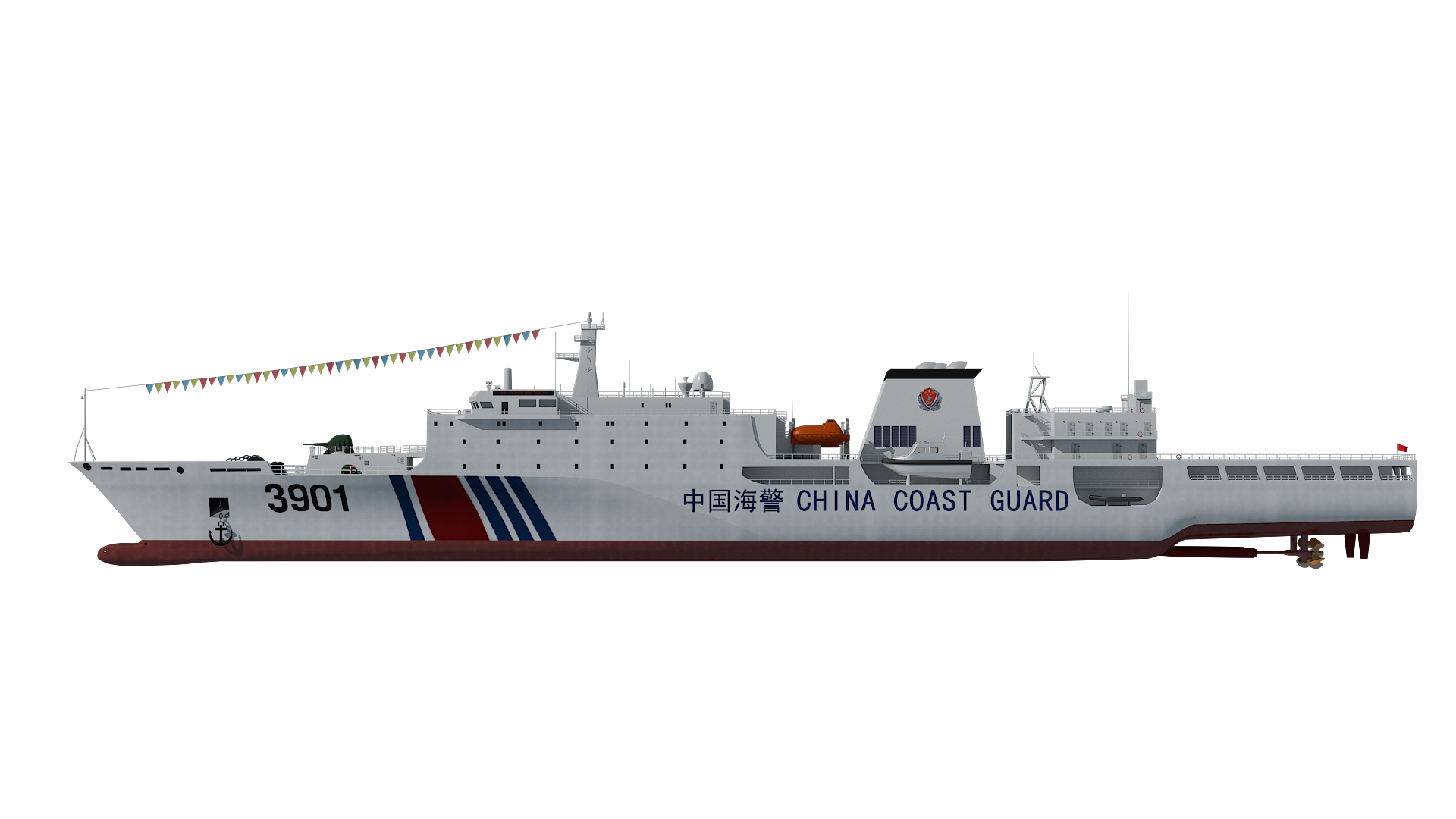 China Coast Guard 3901 CCGS 3901 China Coast Guard South China Sea ...