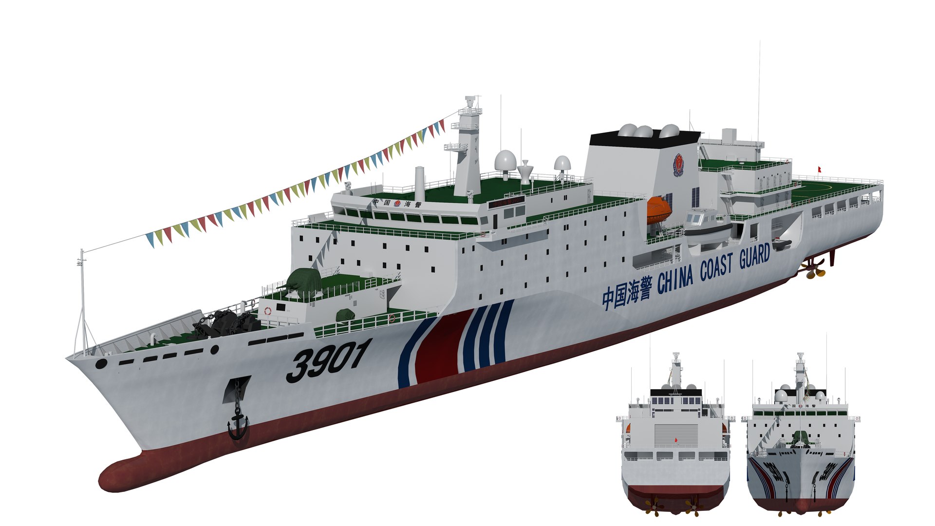 China Coast Guard 3901 CCGS 3901 China Coast Guard South China Sea ...