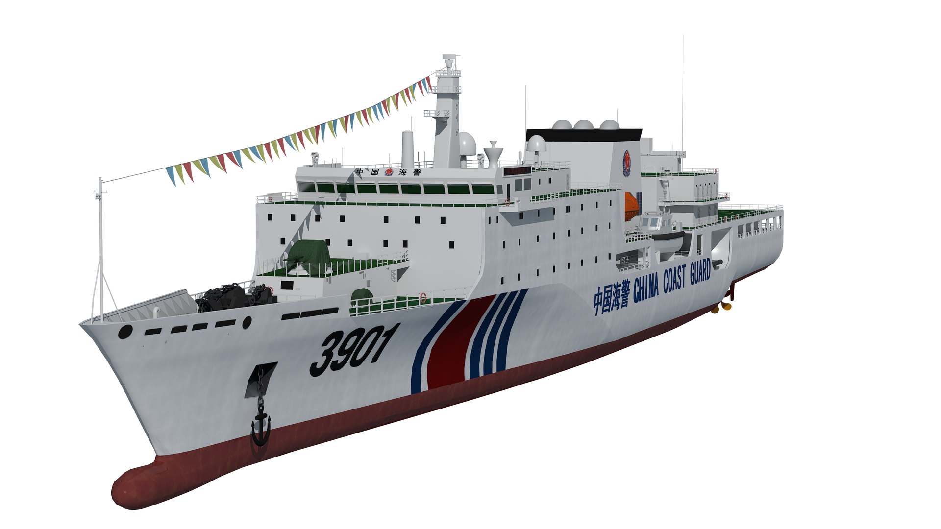 China Coast Guard 3901 CCGS 3901 China Coast Guard South China Sea ...