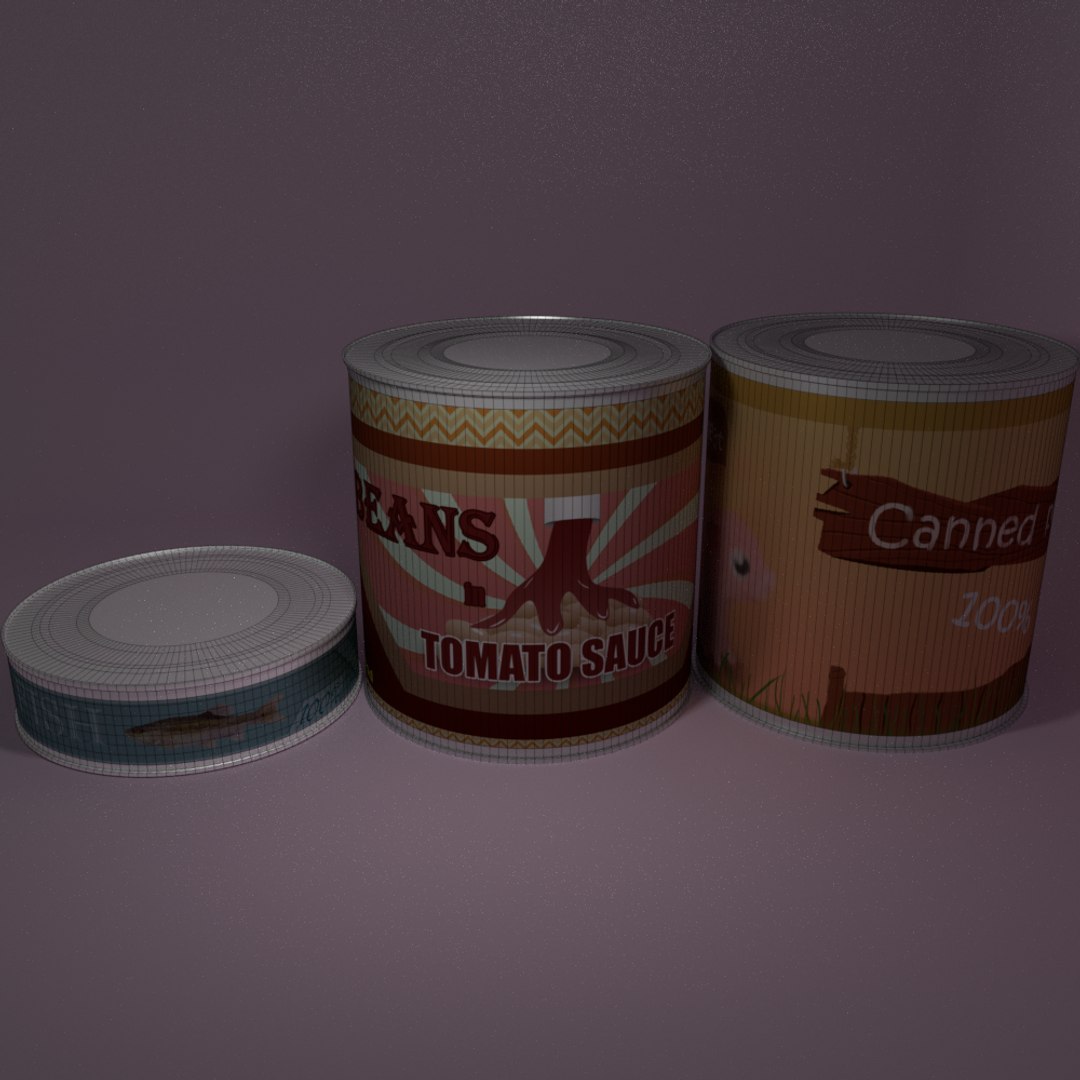 Canned goods model - TurboSquid 1199706