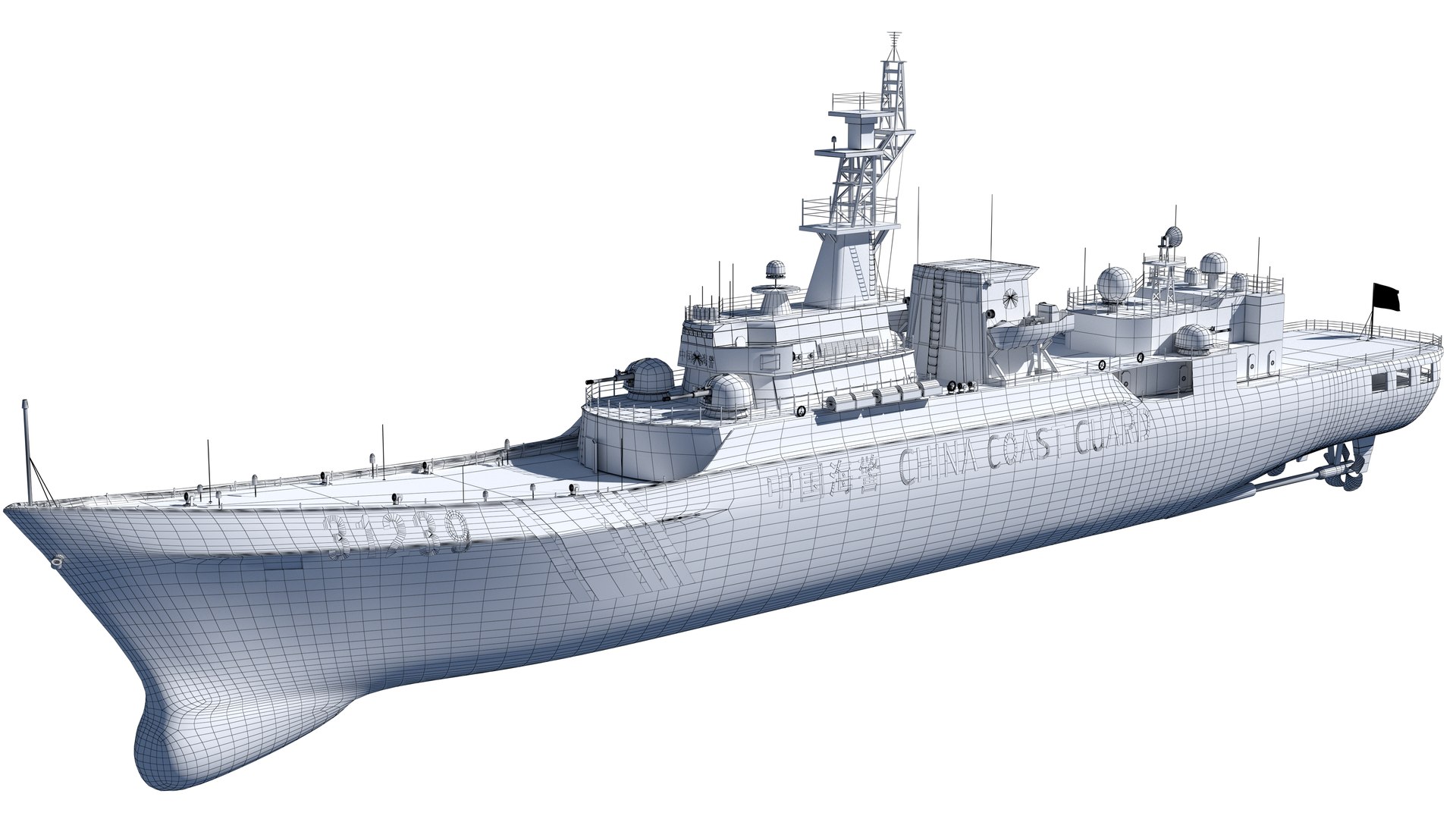 3D Model Coast Guard Ship - TurboSquid 1682759