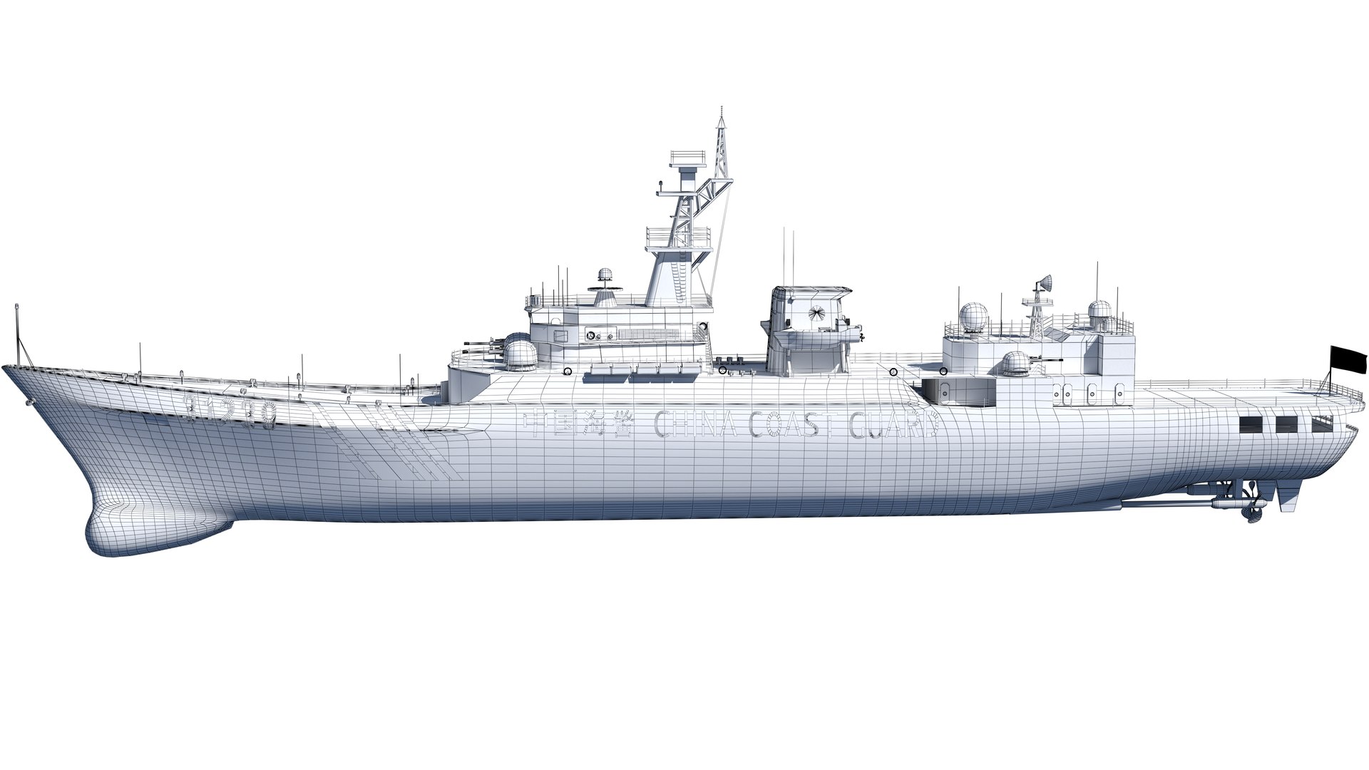 3D Model Coast Guard Ship - TurboSquid 1682759