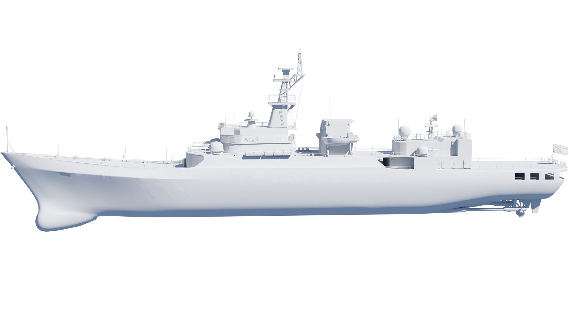 3D Model Coast Guard Ship - TurboSquid 1682759