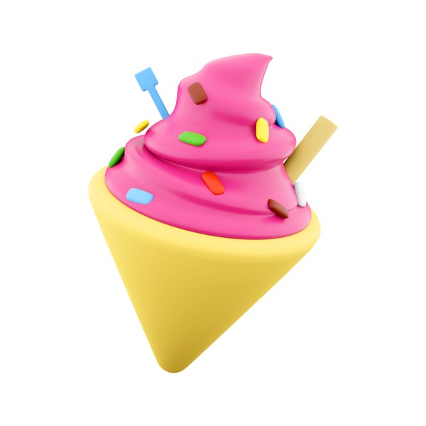 modelo 3d ice cream icon - TurboSquid 2066372
