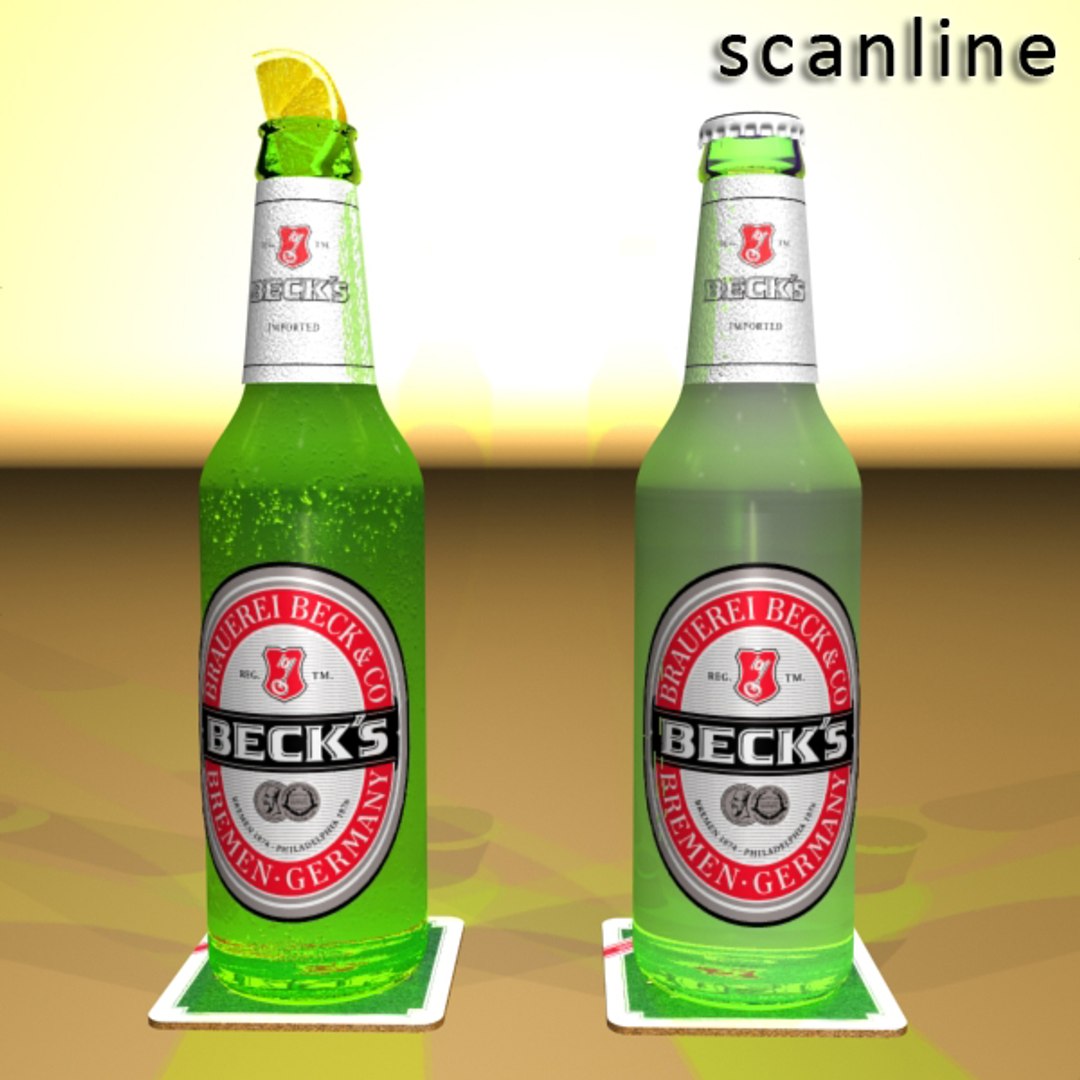Max Becks Beer Bottle 6