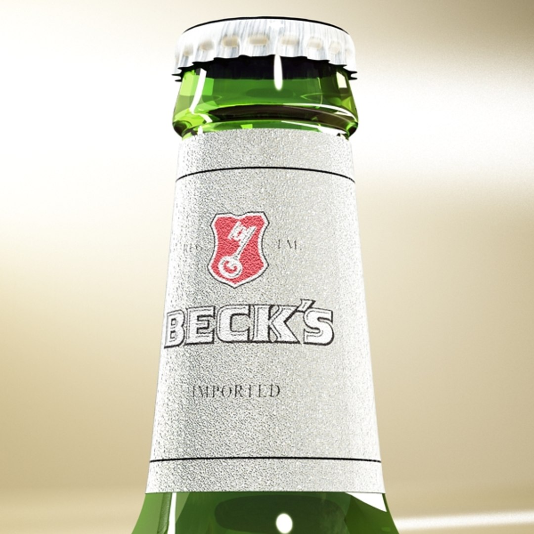 Max Becks Beer Bottle 6