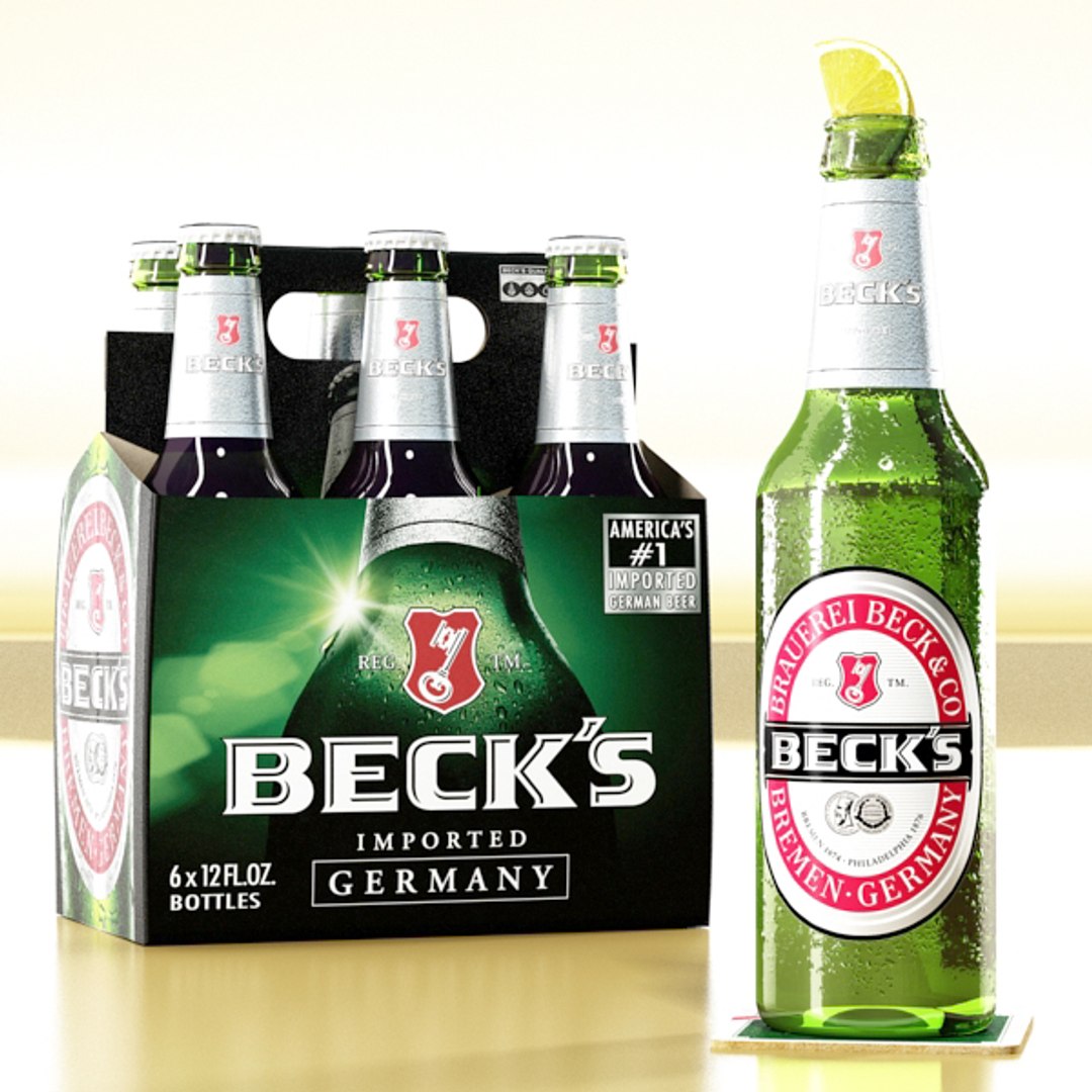 Max Becks Beer Bottle 6