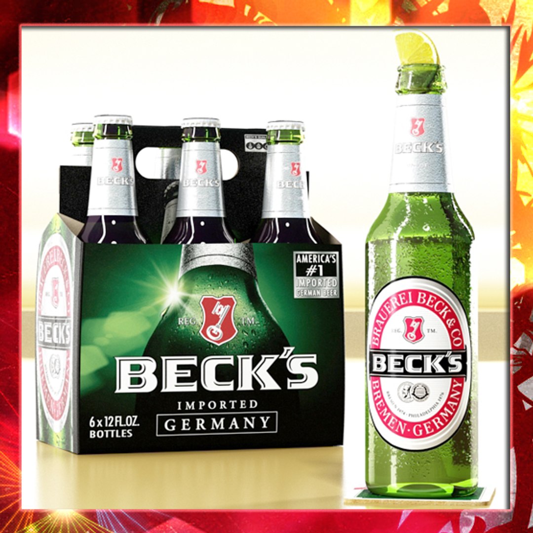 Max Becks Beer Bottle 6