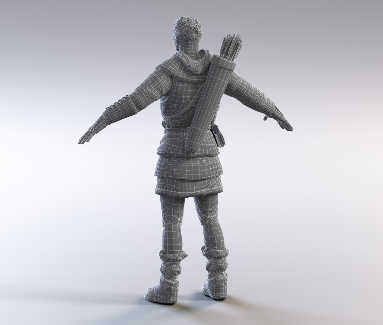 3D Medieval English Archer Model - TurboSquid 1395675