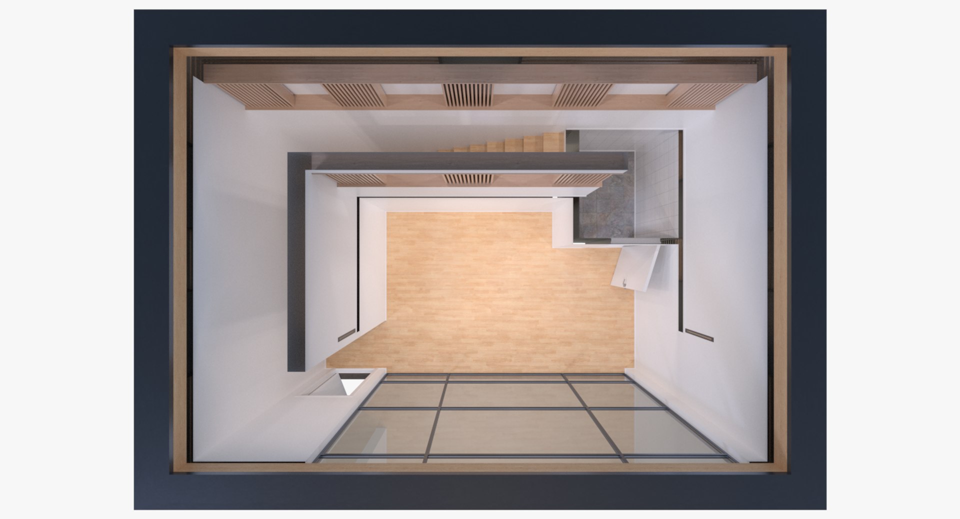3d model modern micro home interior