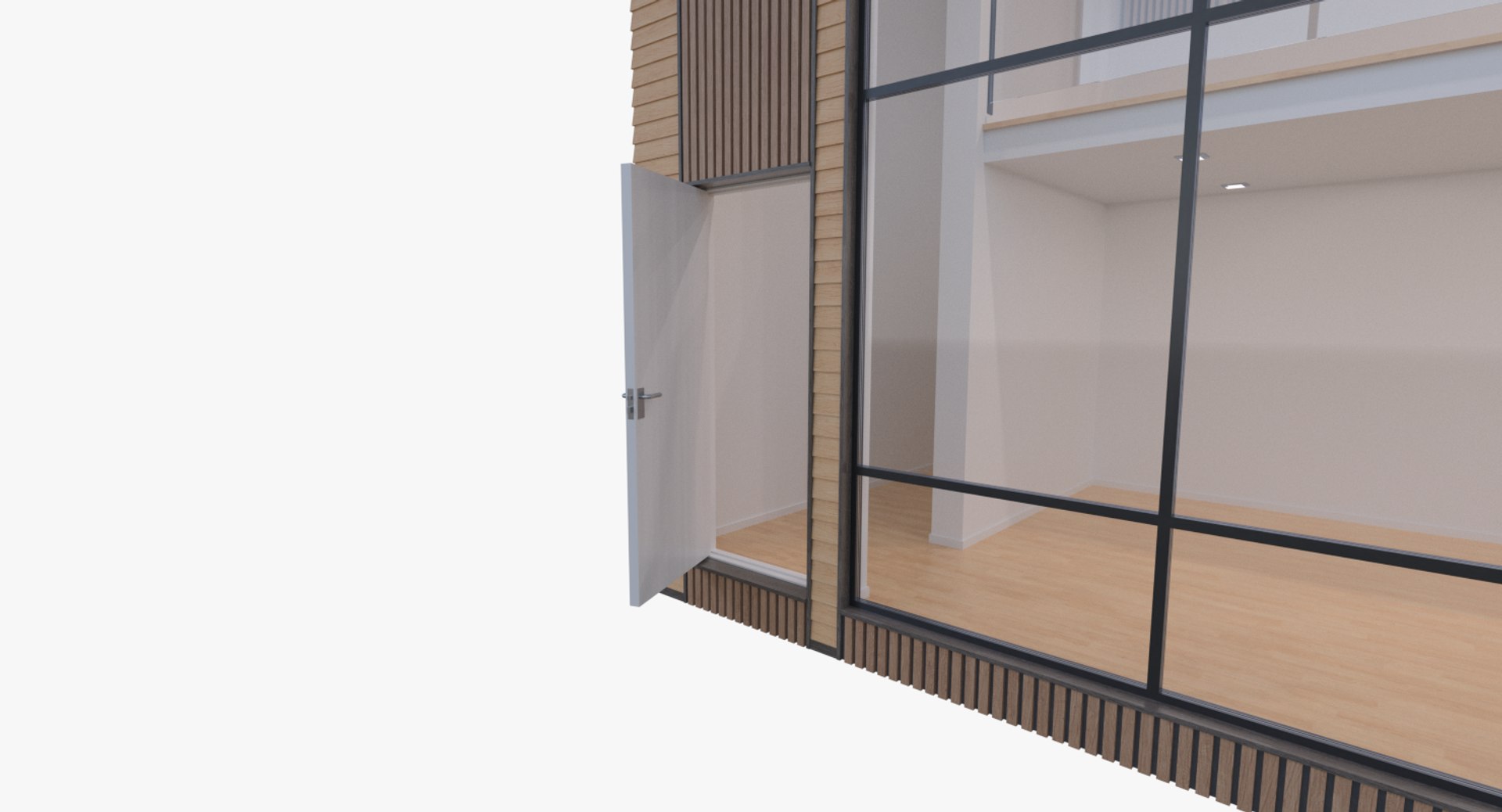 3d model modern micro home interior