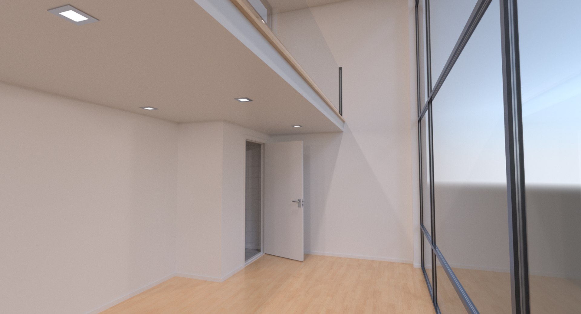 3d model modern micro home interior