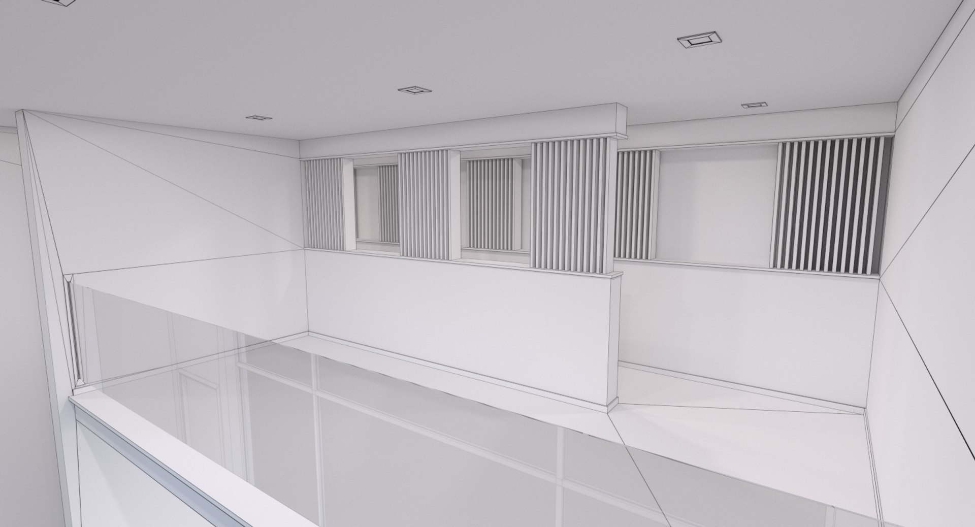 3d model modern micro home interior