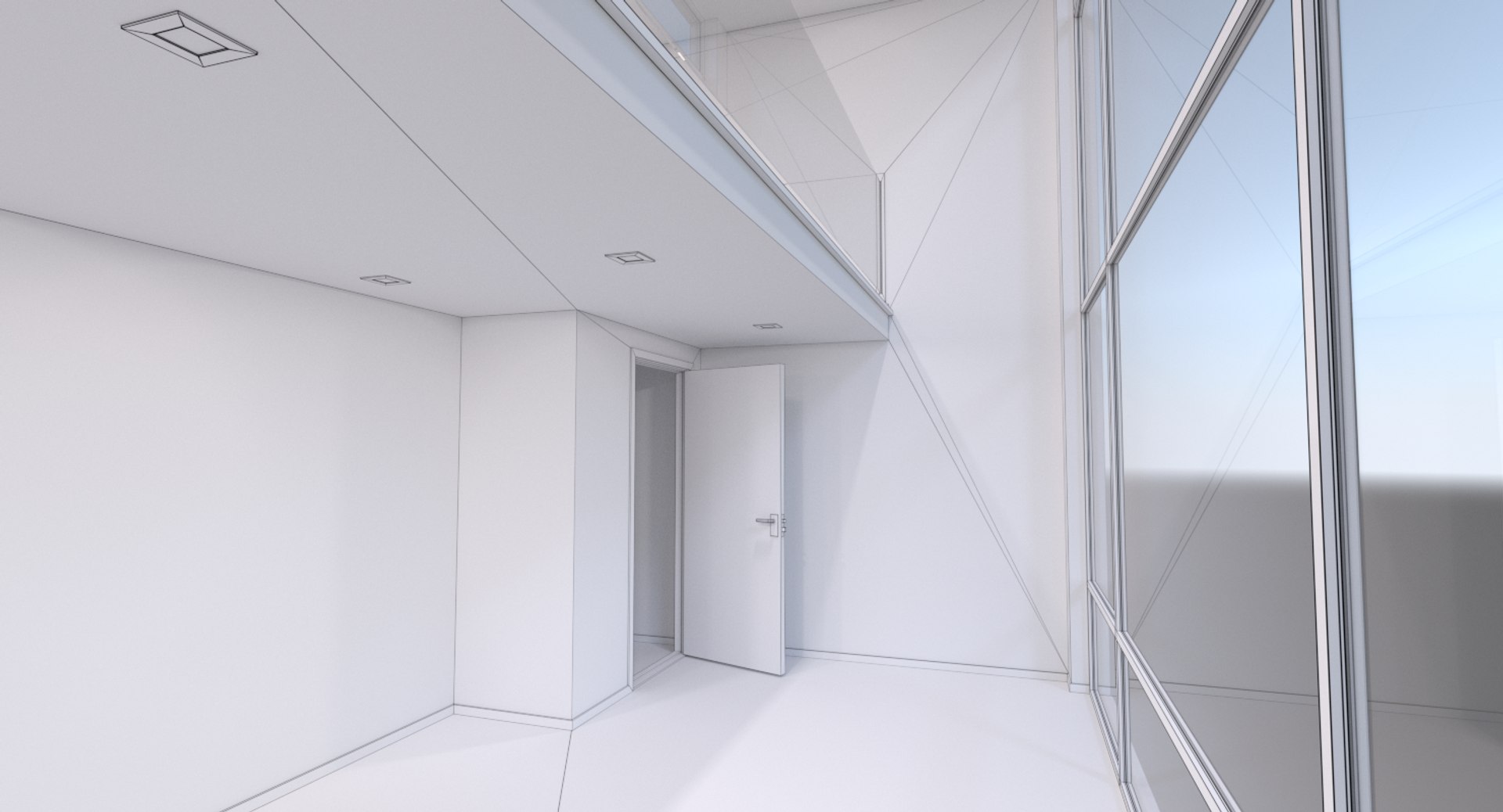 3d model modern micro home interior
