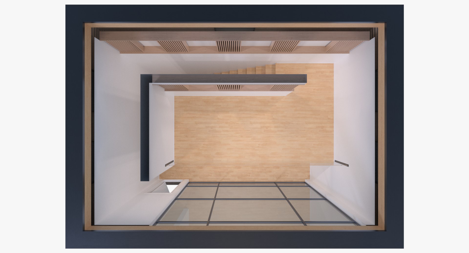3d model modern micro home interior