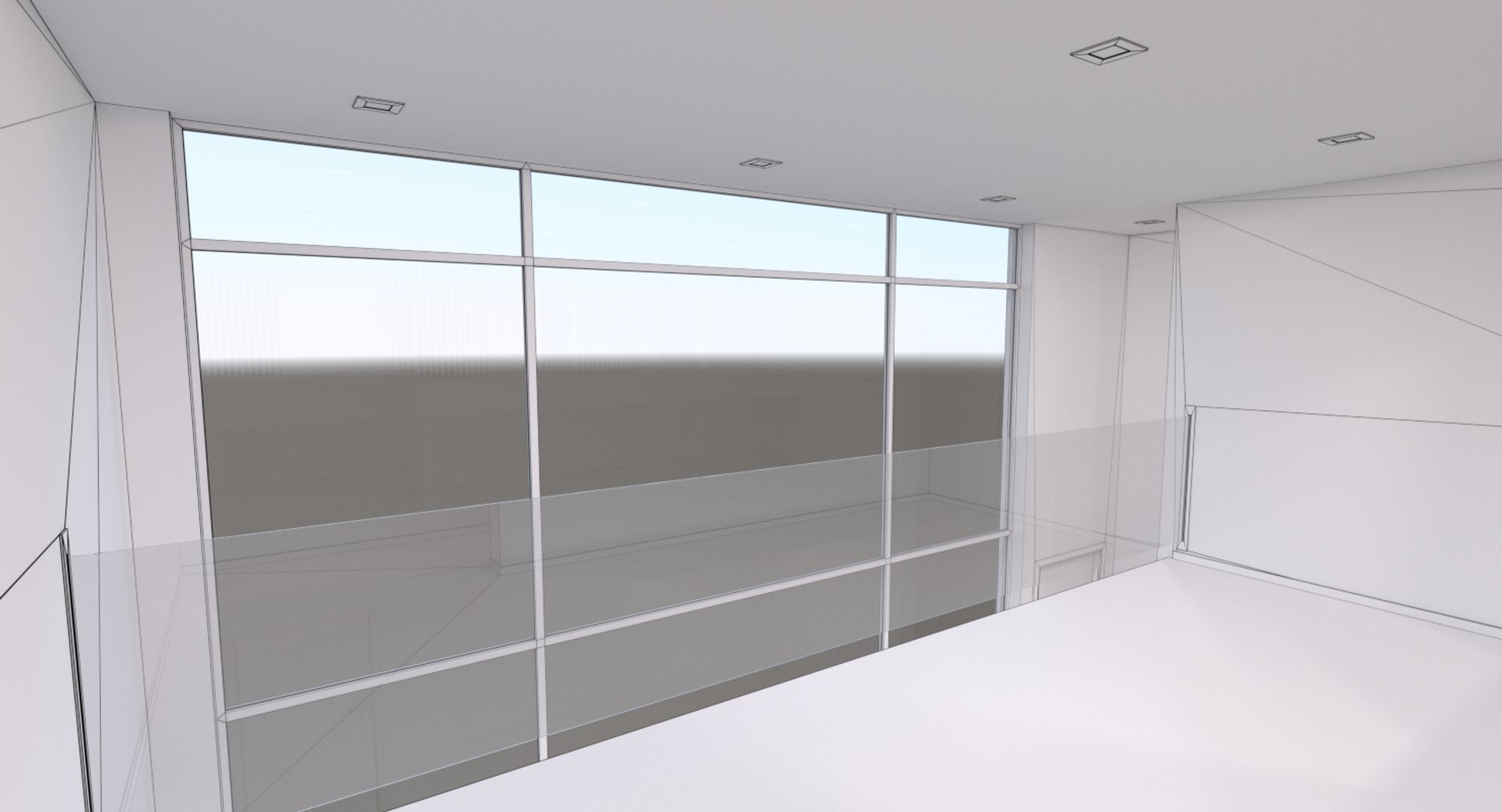 3d model modern micro home interior