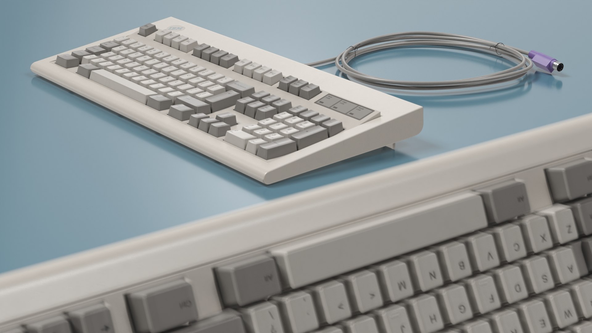 3D IBM Model M Mechanical Keyboard PS Model - TurboSquid 2472514