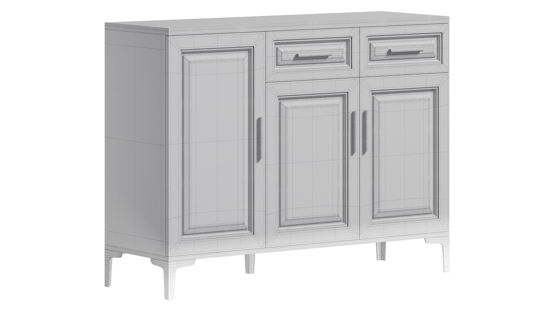 Modern Wood Buffets Sideboards 2 3D Model - TurboSquid 2228022