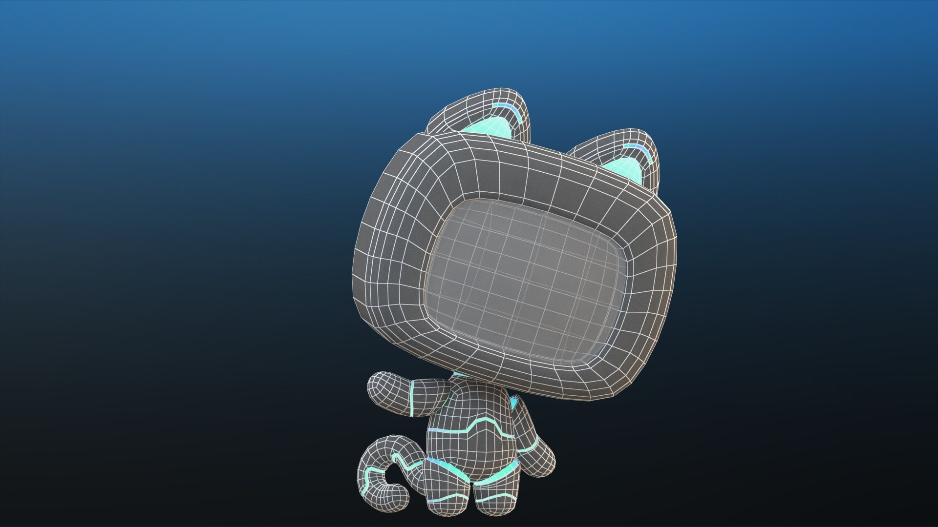 3D Cute Cartoon Robot Cat - TurboSquid 2039352