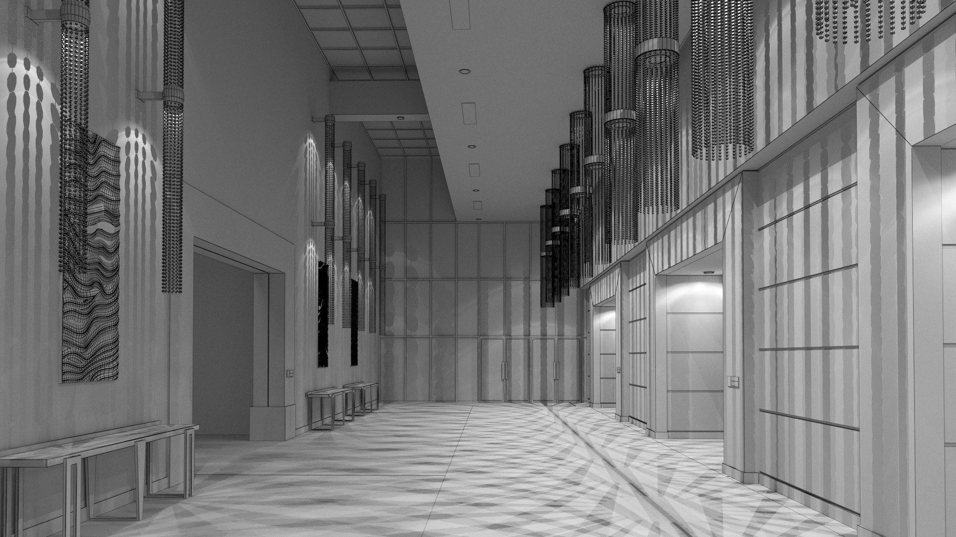3D Model Ballroom - TurboSquid 2073325