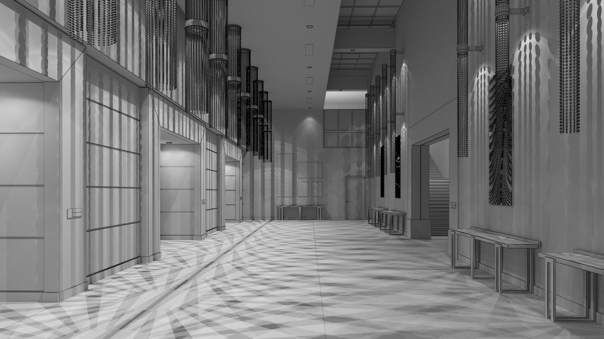 3D Model Ballroom - TurboSquid 2073325