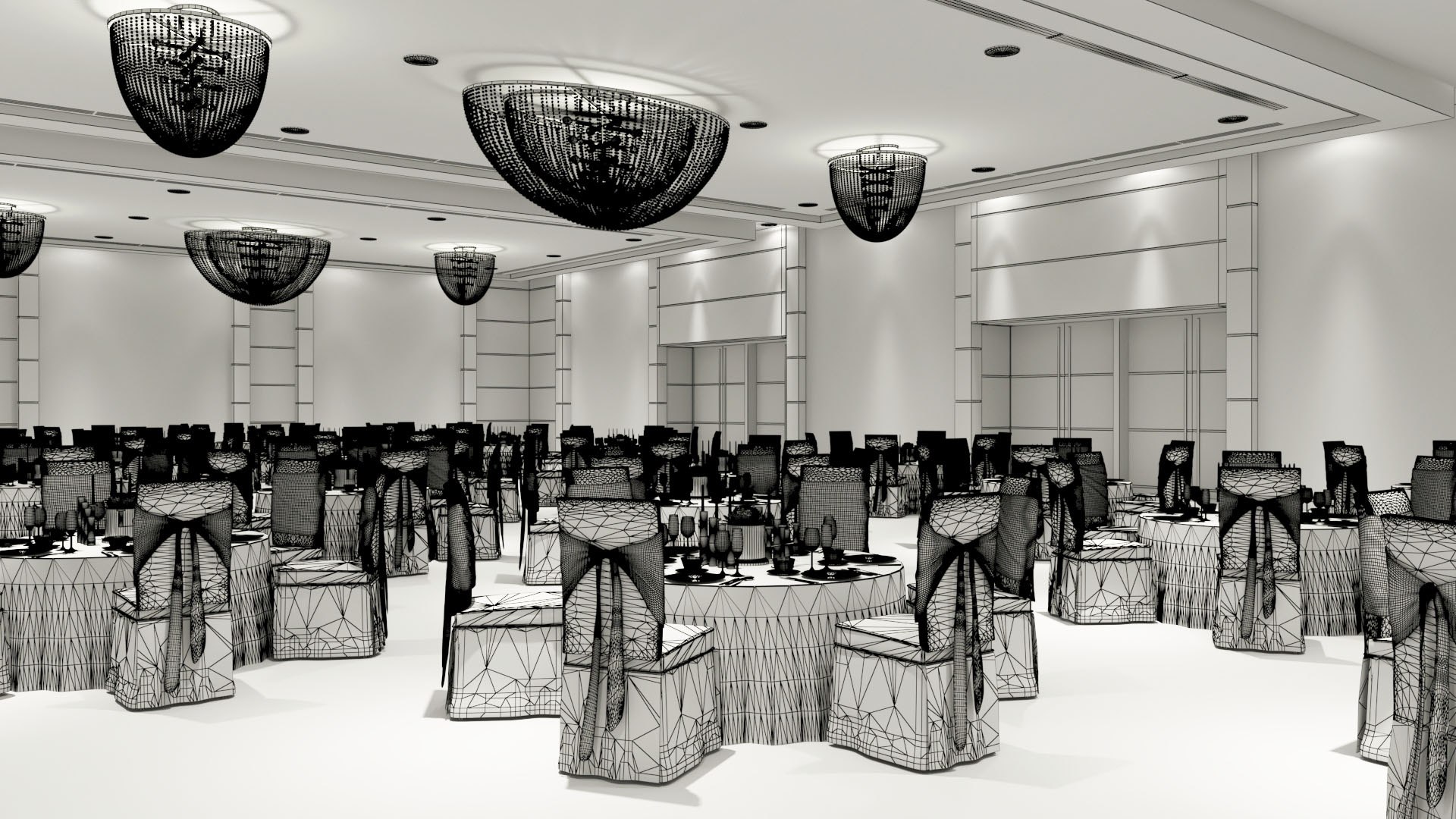 3D Model Ballroom - TurboSquid 2073325