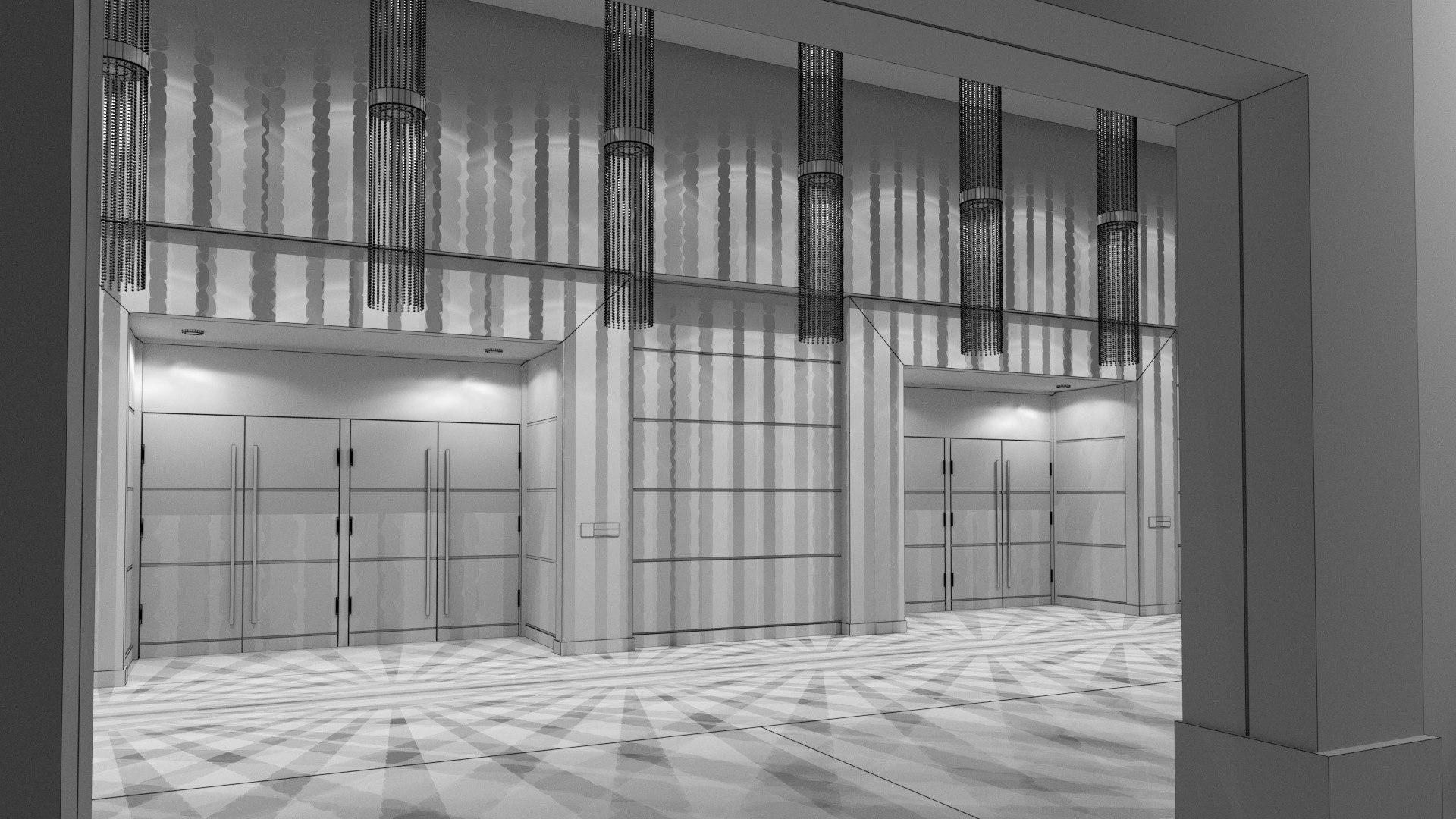 3D Model Ballroom - TurboSquid 2073325