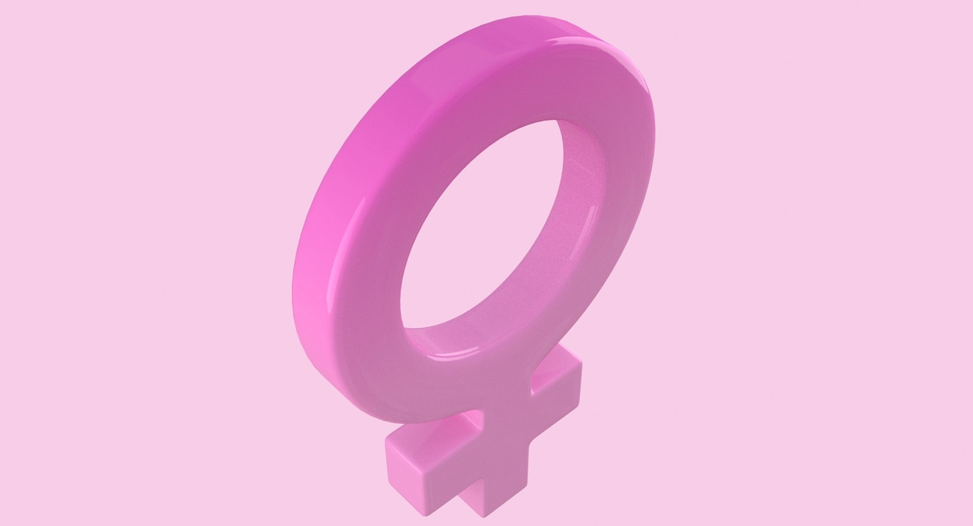 3d Female Gender Symbol Model