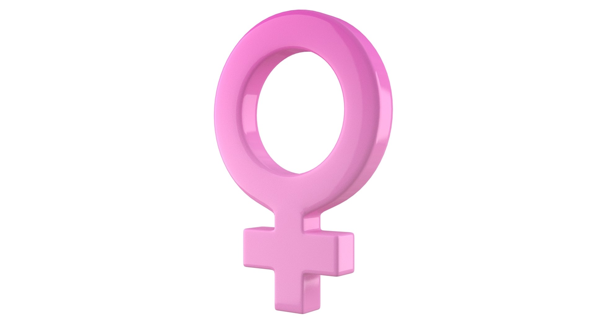3d Female Gender Symbol Model