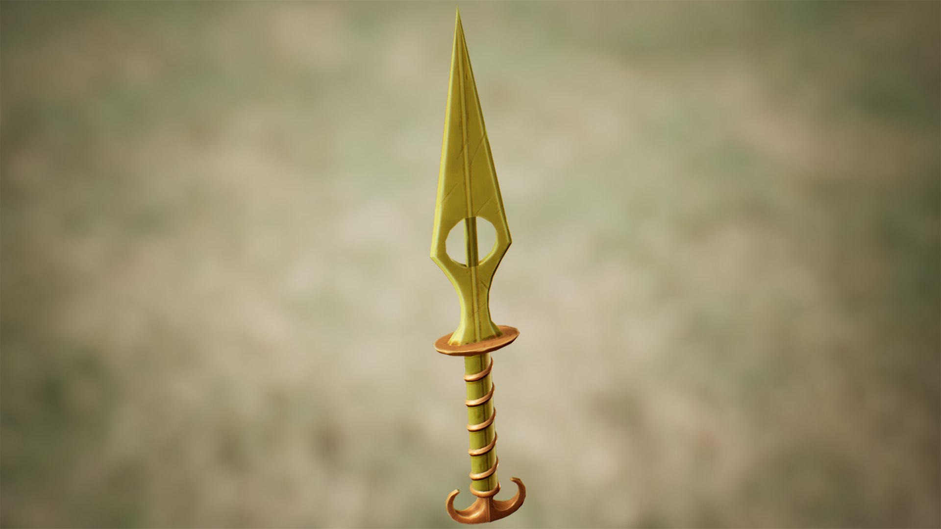 3D Stylized Brass Dagger - TurboSquid 1783812
