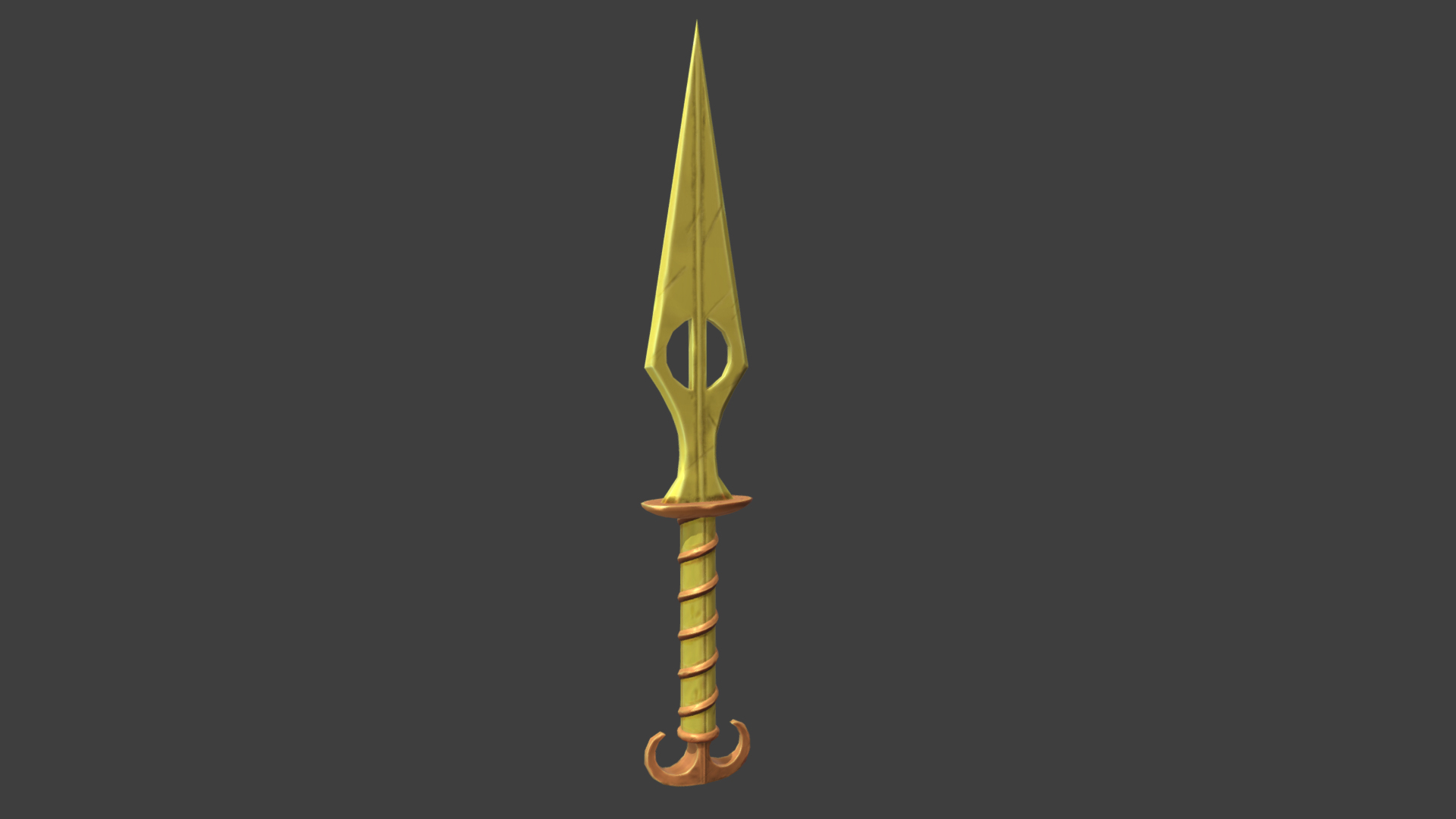 3D Stylized Brass Dagger - TurboSquid 1783812