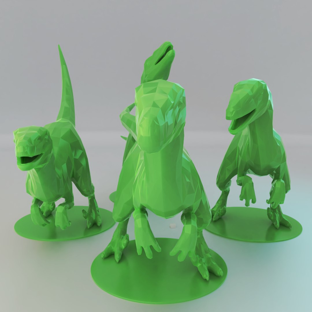 3D Raptors Print Printable - TurboSquid 1198436