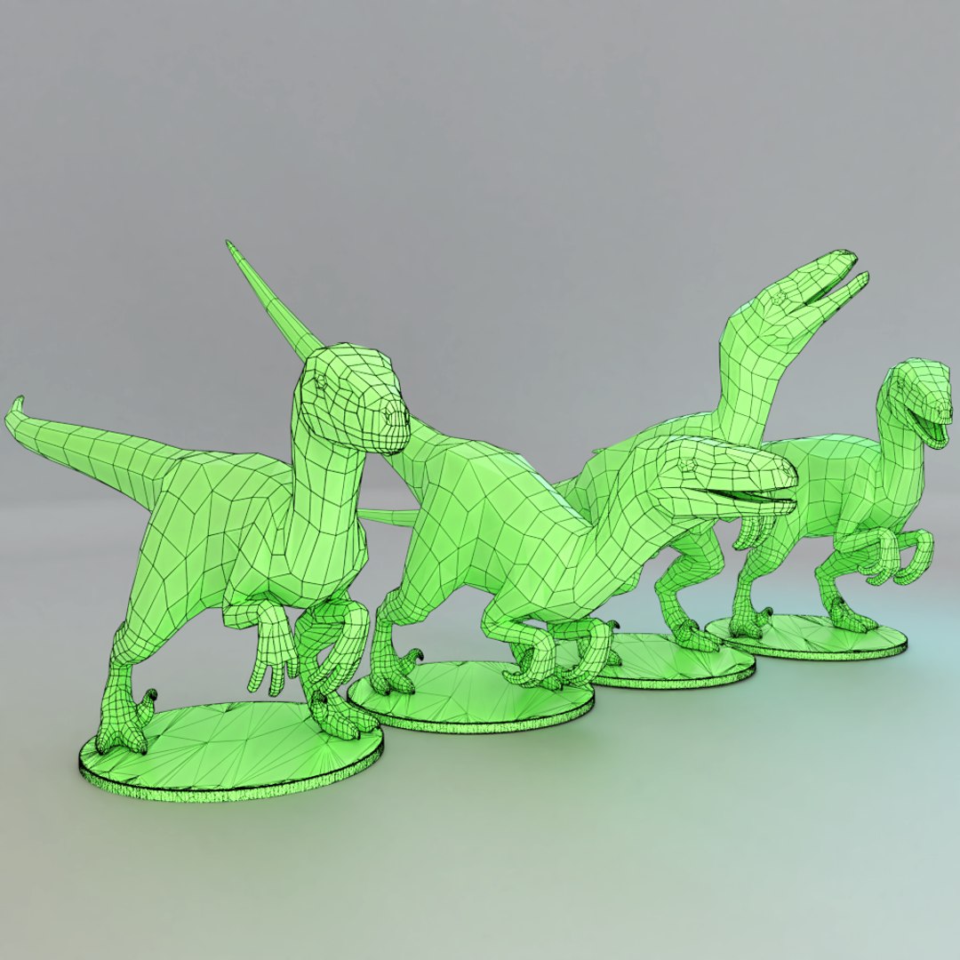 3D Raptors Print Printable - TurboSquid 1198436