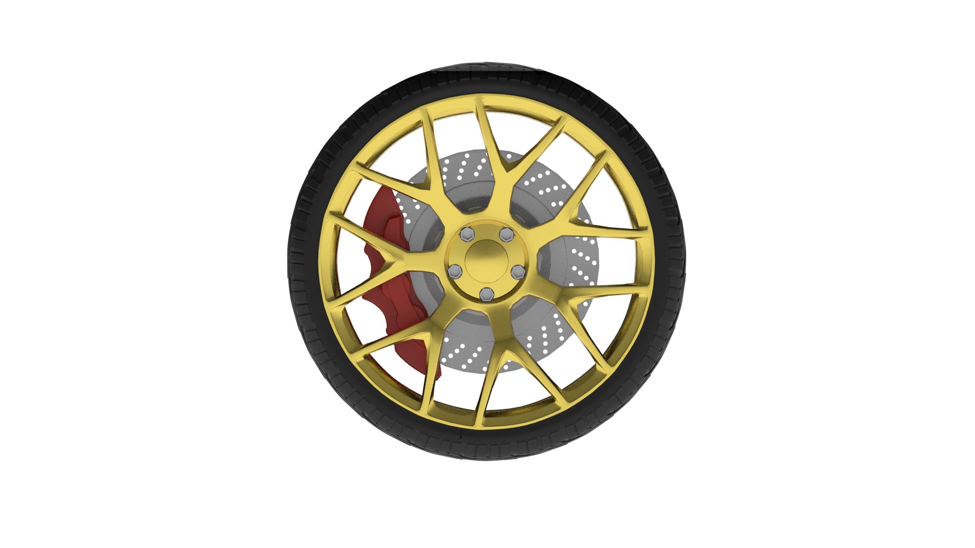 Car wheel m160 3D model - TurboSquid 1262542
